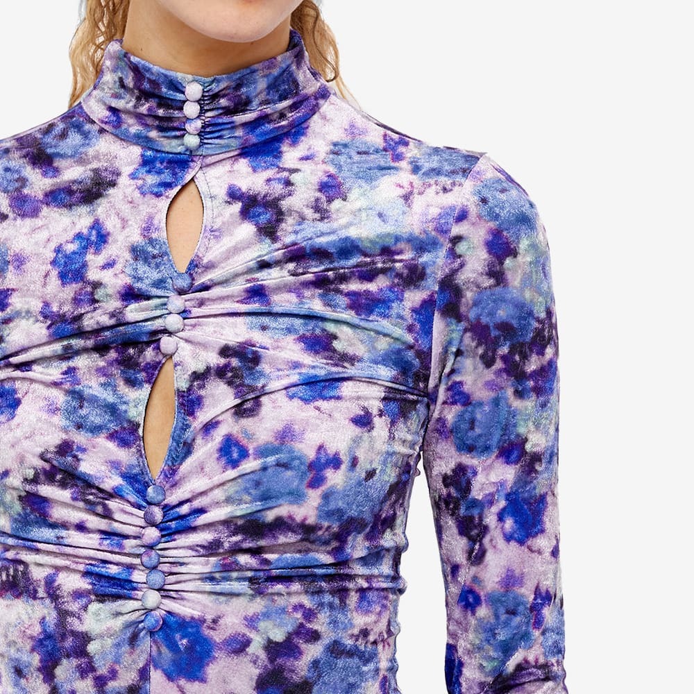 Isabel Marant Women's Gram Printed Velvet Mini Dress in Purple Isabel ...