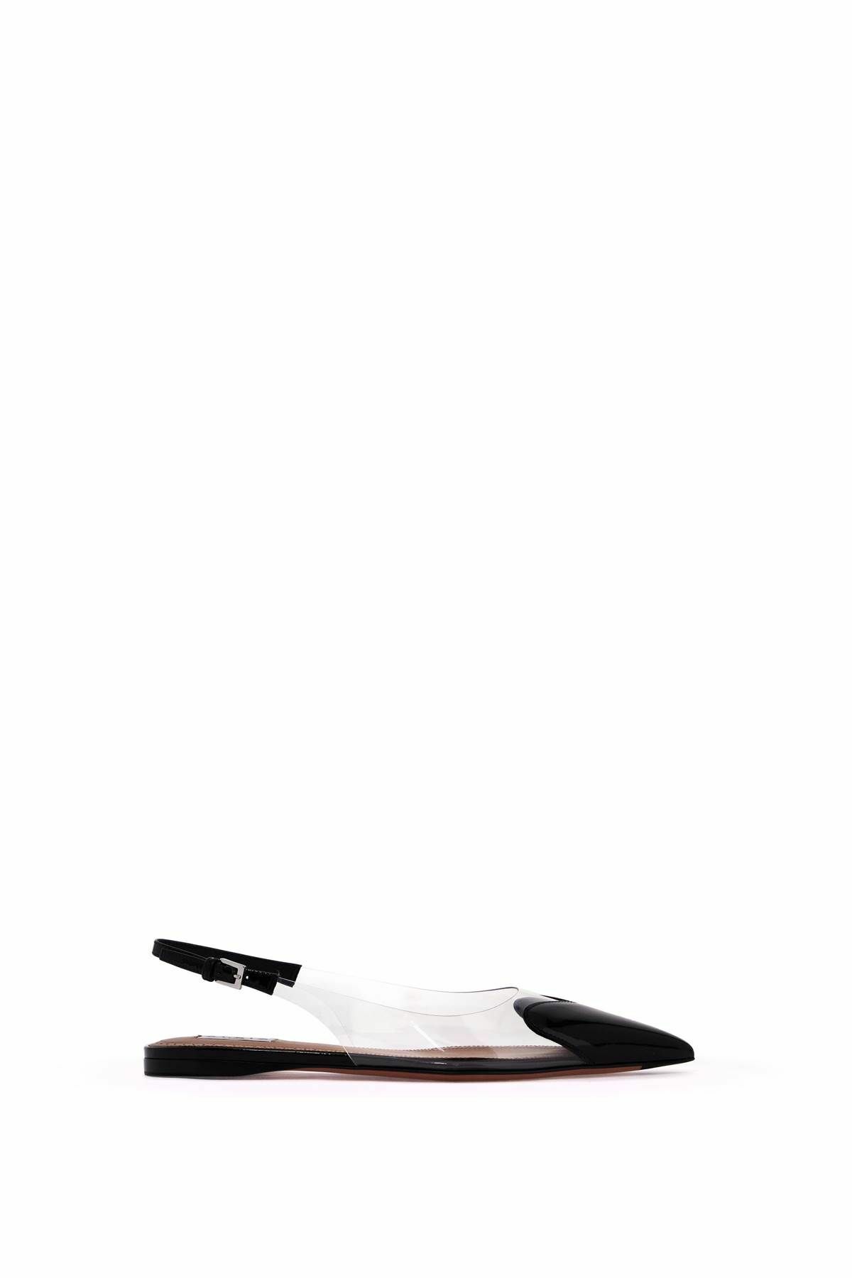 ALAIA slingback heart ball Black ALAÏA