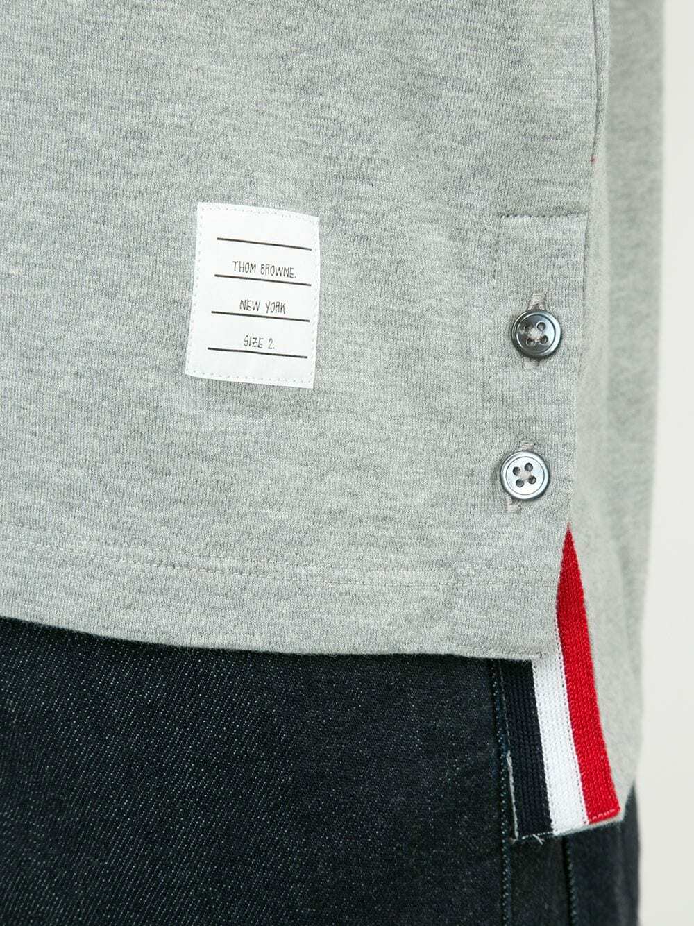 THOM BROWNE - Rwb Cotton T-shirt Thom Browne