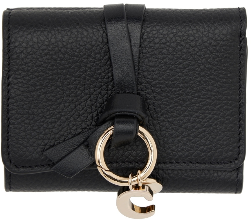 Chloé Black Mini Alphabet Trifold Wallet Chloe