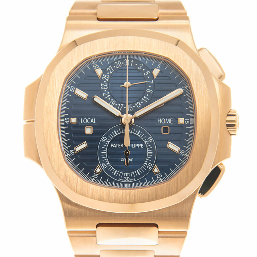 Patek Philippe Nautilus Chronograph Automatic Blue Dial Mens Watch 5990 ...
