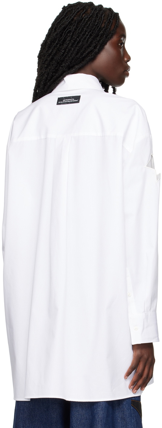 MSGM White Star Cut Out Shirt MSGM