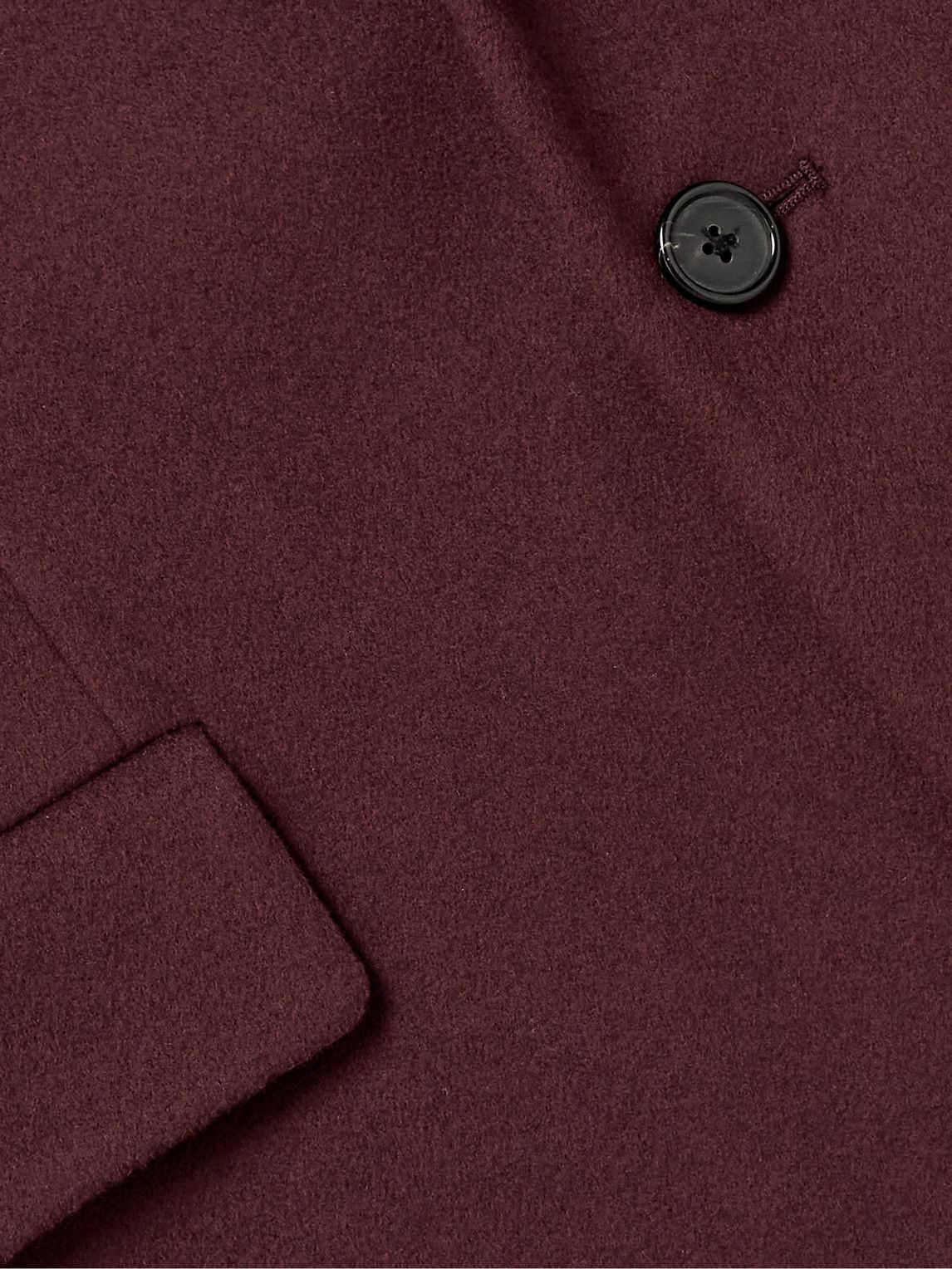 Paul Smith - Epsom Wool and Cashmere-Blend Felt Overcoat - Burgundy ...