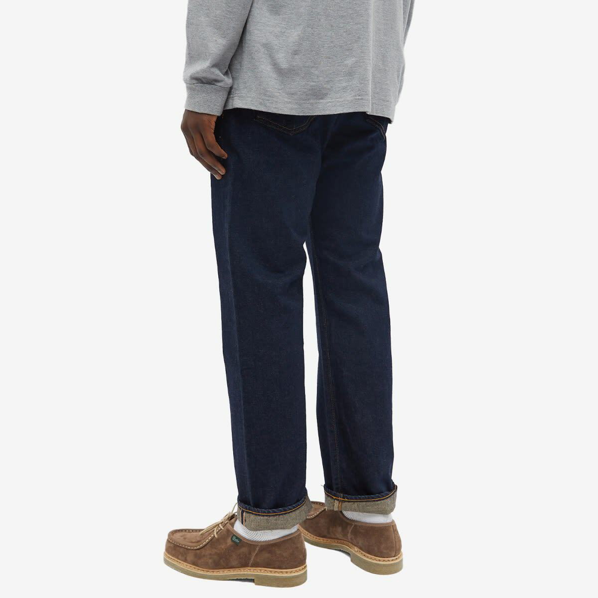 RRL Men's Straight Fit 5-Pocket Jean in Once Washed 3 RRL