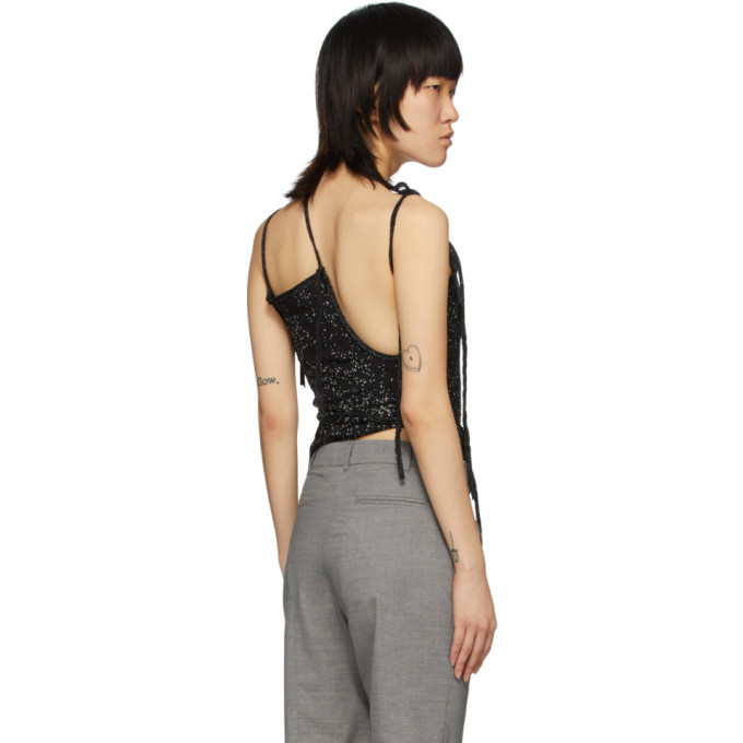 Ottolinger Black and Grey Speckled Strap Tank Top Ottolinger