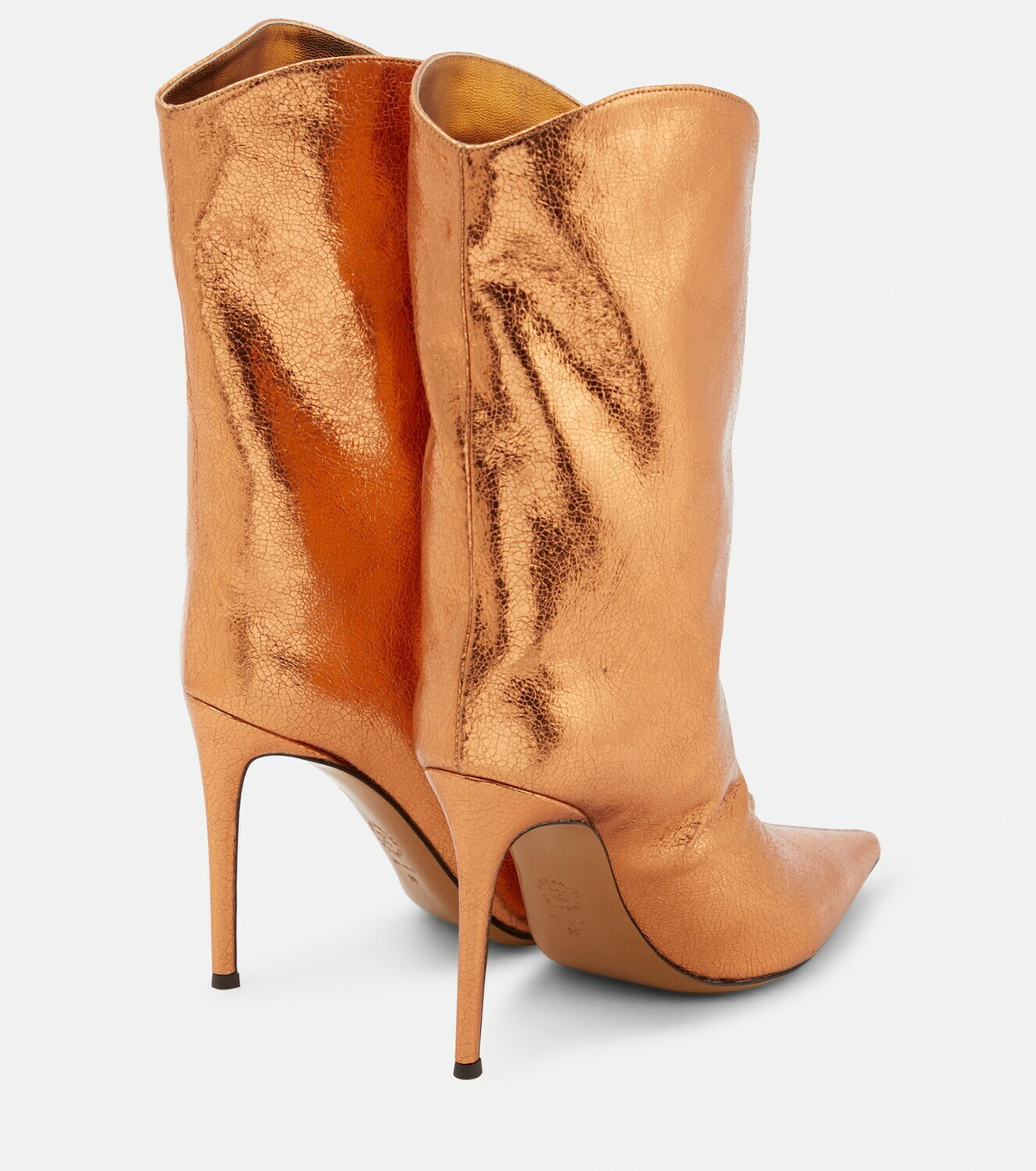 Alexandre Vauthier - Metallic leather ankle boots Alexandre Vauthier