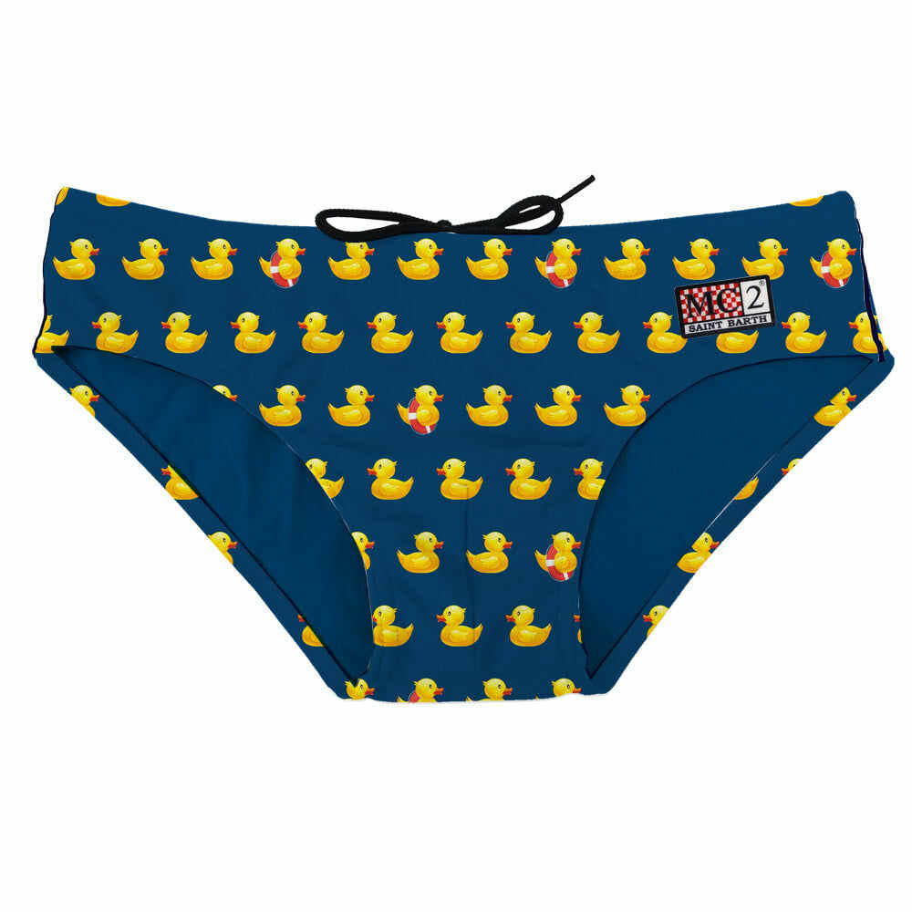 MC2 Saint Barth Man Swim Briefs With Ducky Print MC2 Saint Barth