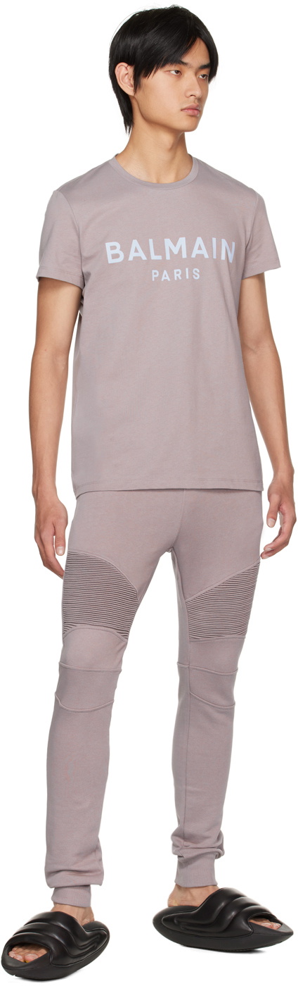Balmain Gray Relaxed Fit Lounge Pants Balmain
