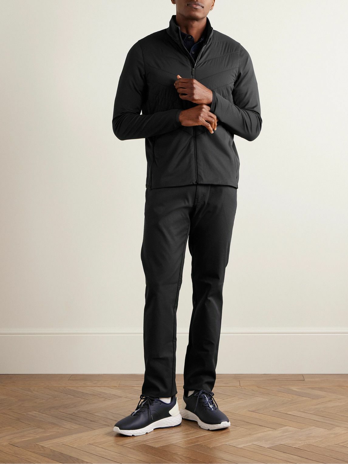 Kjus Golf - Release Quilted Shell and Stretch-Jersey Golf Jacket ...