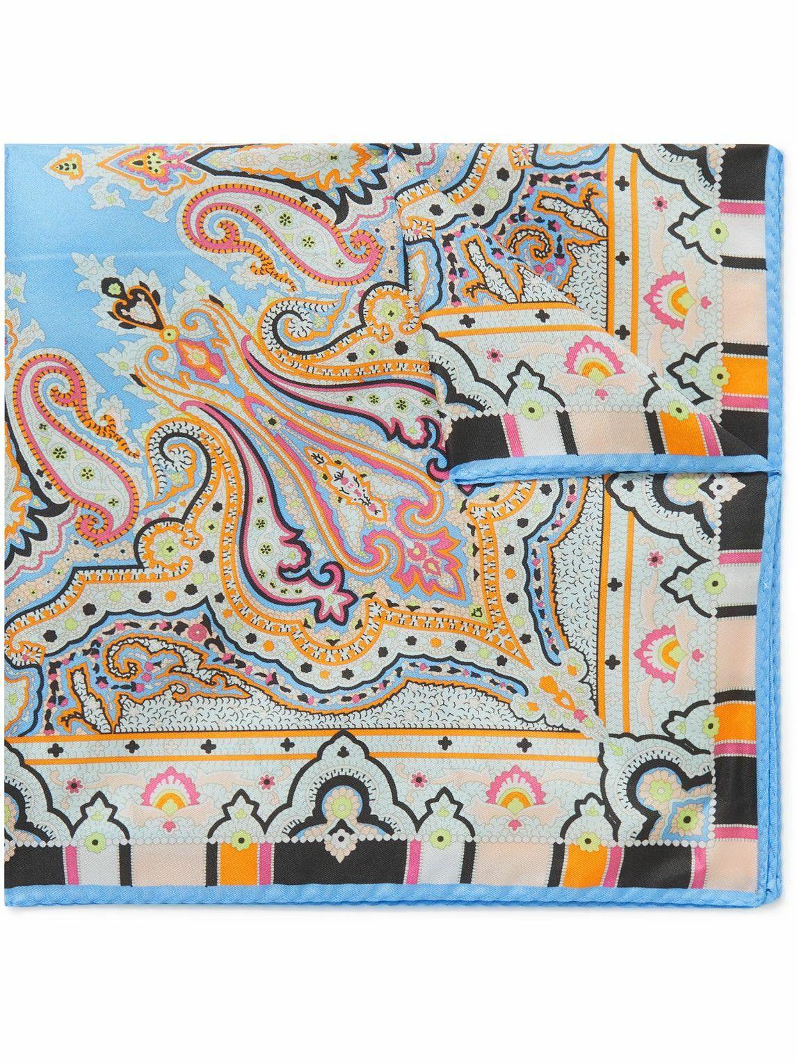 Etro - Paisley-Print Silk-Twill Pocket Square Etro
