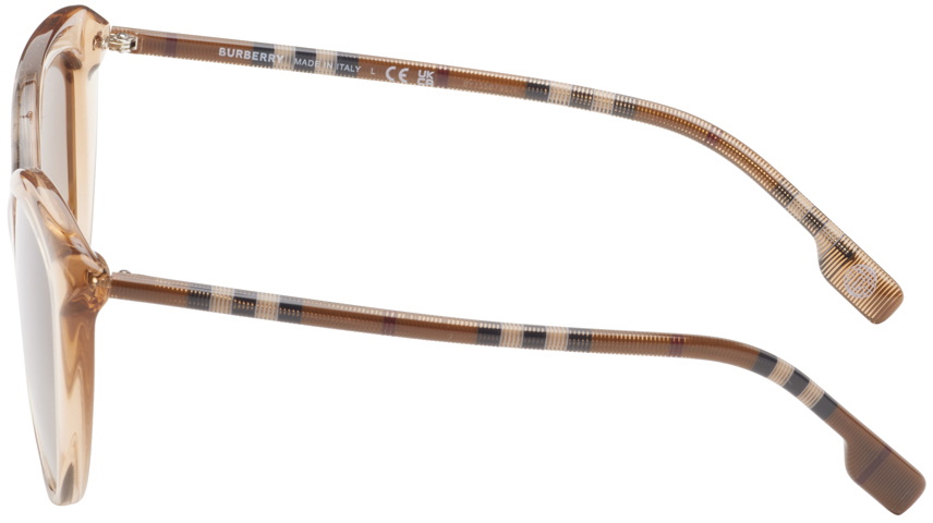 Burberry Brown Round Cat-Eye Acetate Sunglasses Burberry