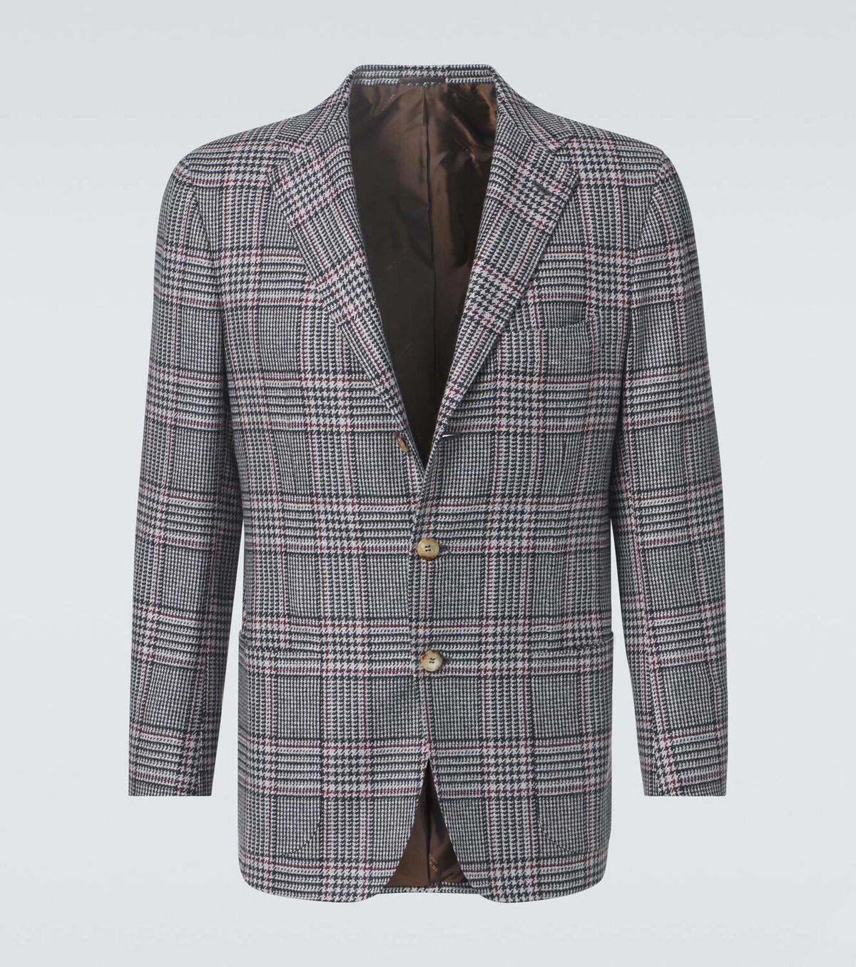 Kiton Checked cashmere blazer Kiton