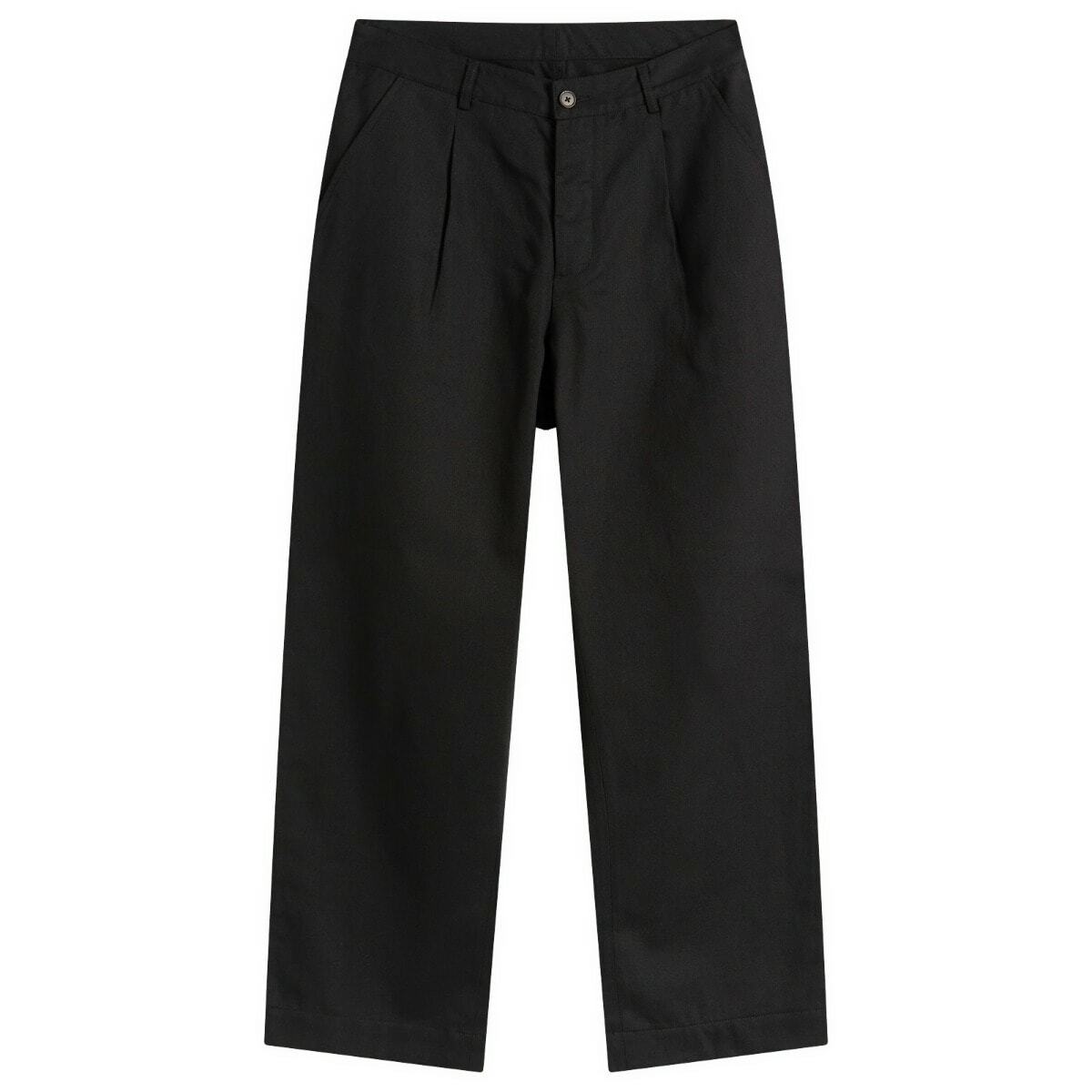 Universal Works Men's Works Twill Duke Pant in Black Universal Works