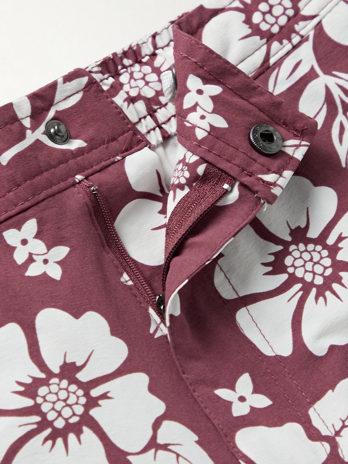 Onia - Calder Straight-Leg Mid-Length Floral-Print Swim Shorts - Red Onia