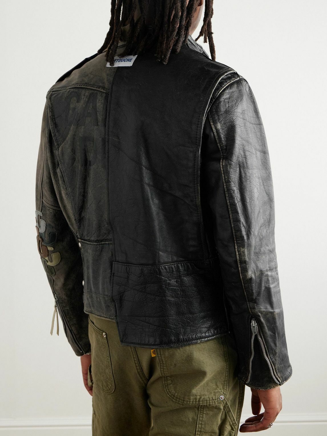 Gallery Dept. - Distressed Leather Jacket - Black Gallery Dept.