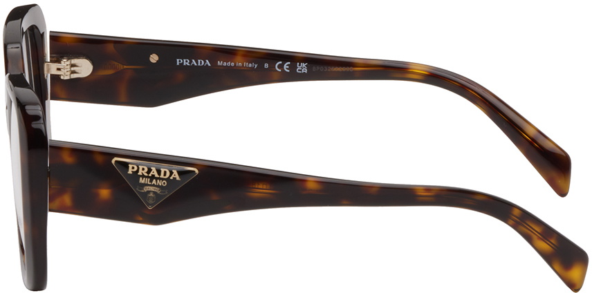 Prada Eyewear Tortoiseshell Square Glasses Prada