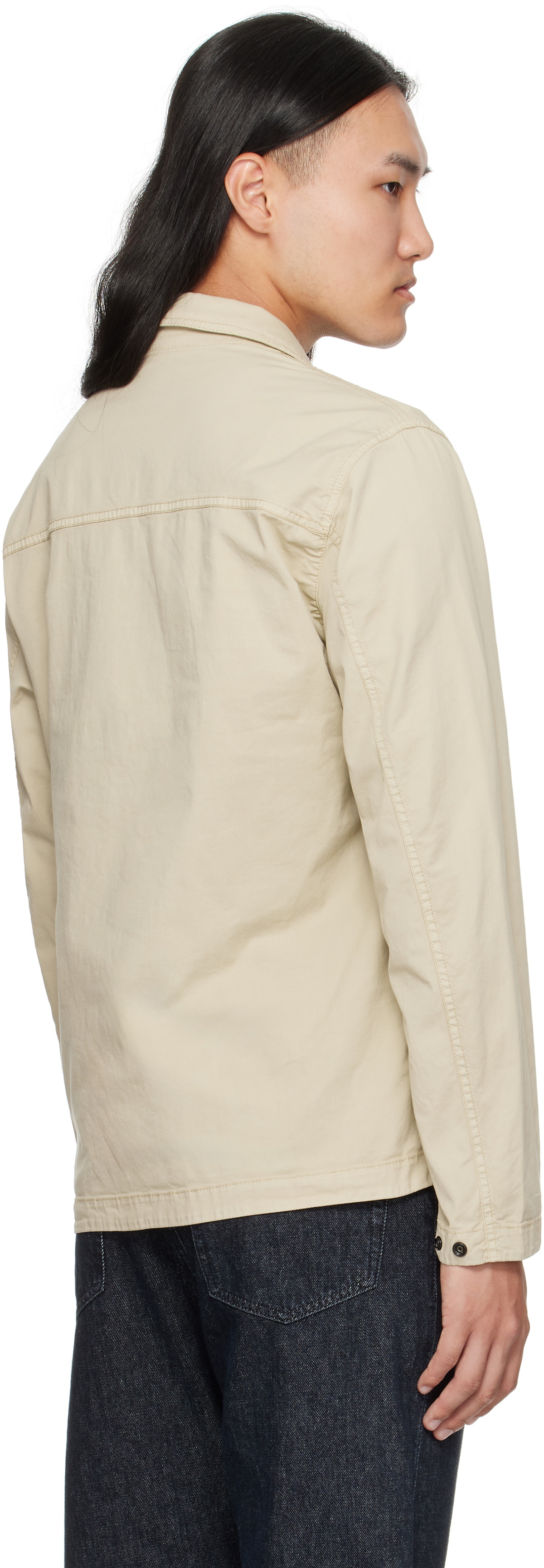 Stone Island Beige 1200003 Supima Cotton Twill Stretch-TC Jacket Stone ...