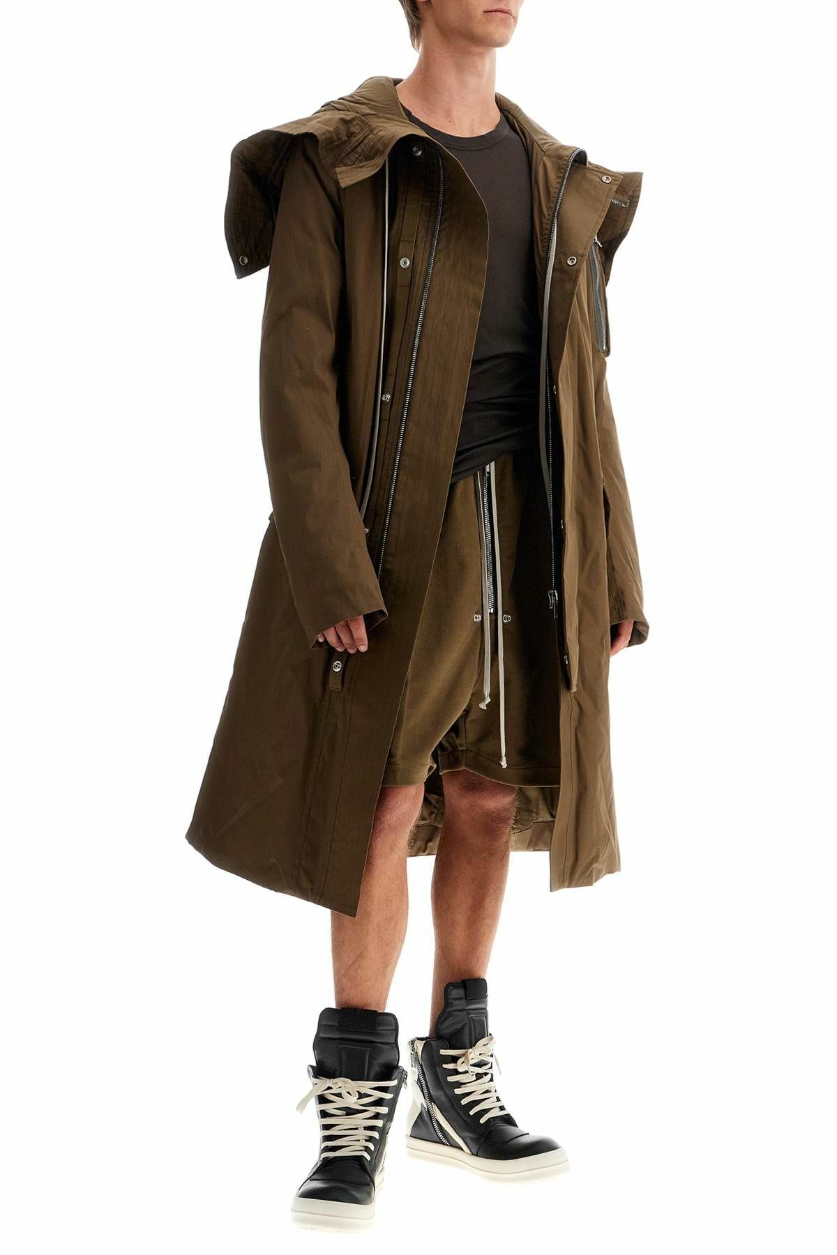 RICK OWENS oversized park Khaki Rick Owens