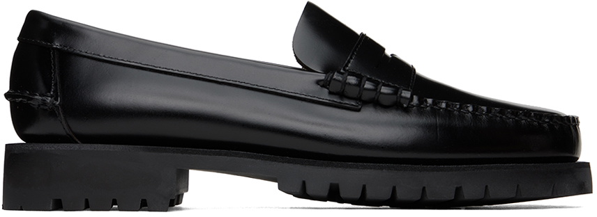 Sebago Black Dan Lug Loafers Sebago