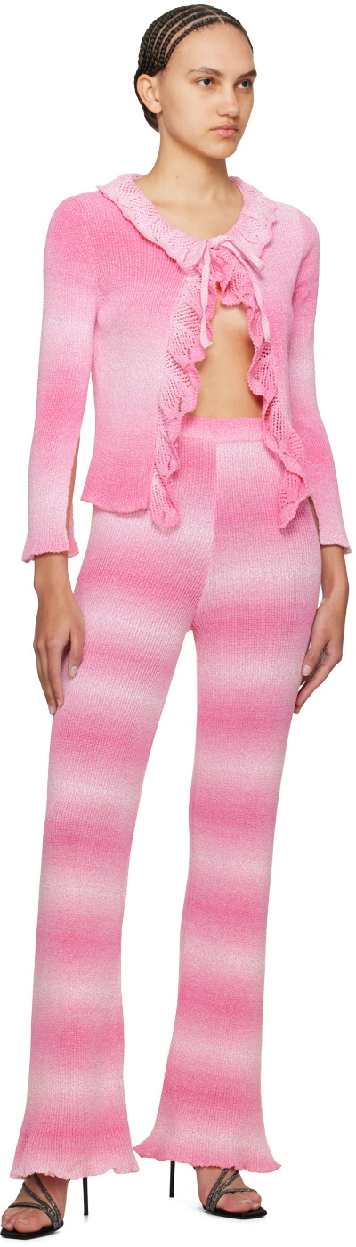 MSGM Pink Gradient Trousers MSGM