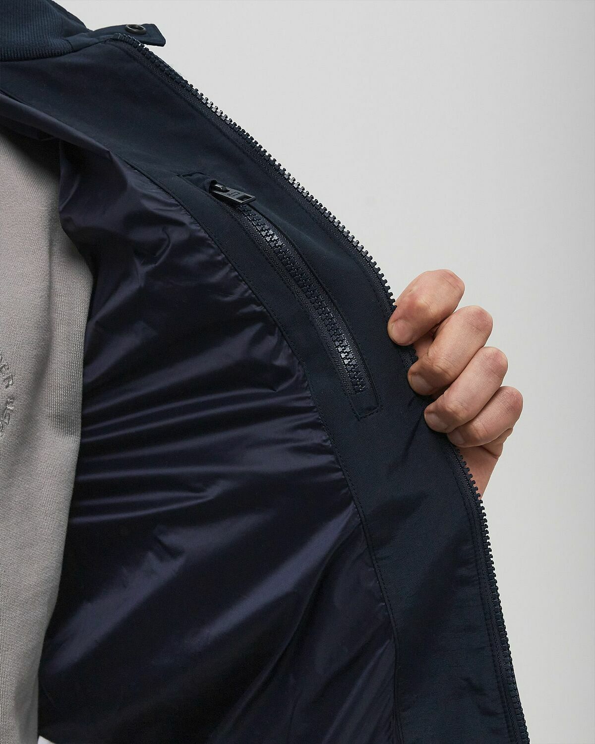 WOOLRICH CRUISER BOMBER Blue Mens Bomber Jacket Woolrich