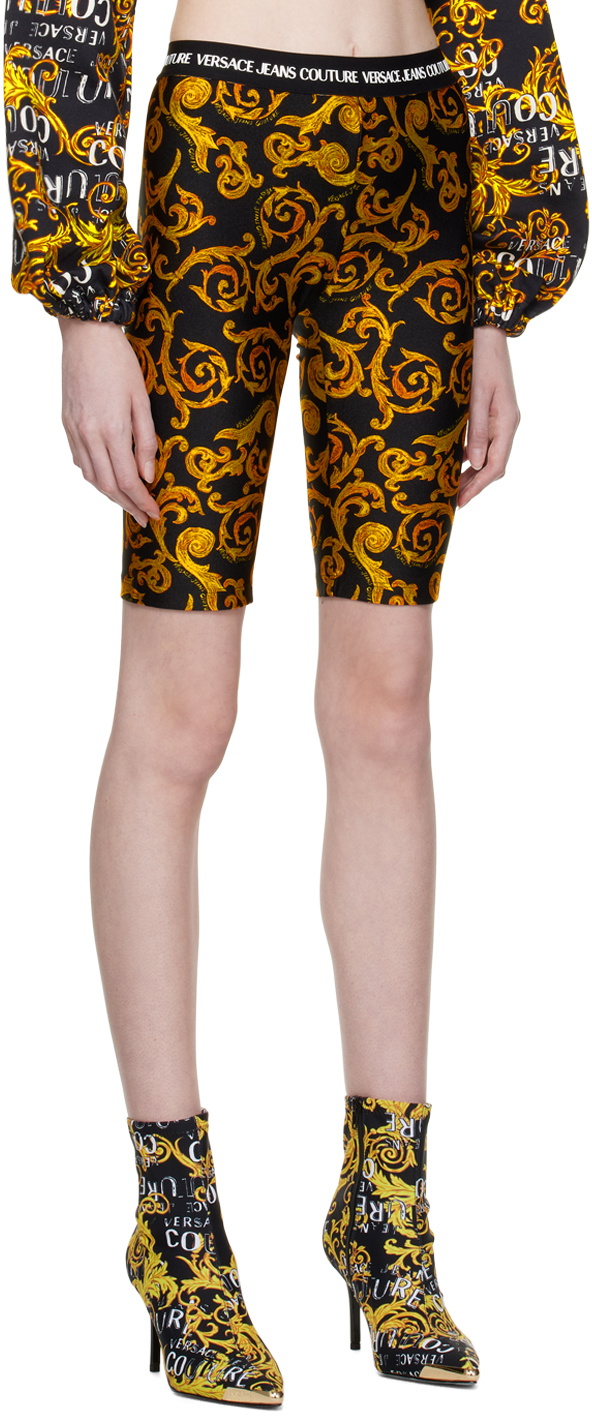 Versace Jeans Couture Black Sketch Shorts Versace
