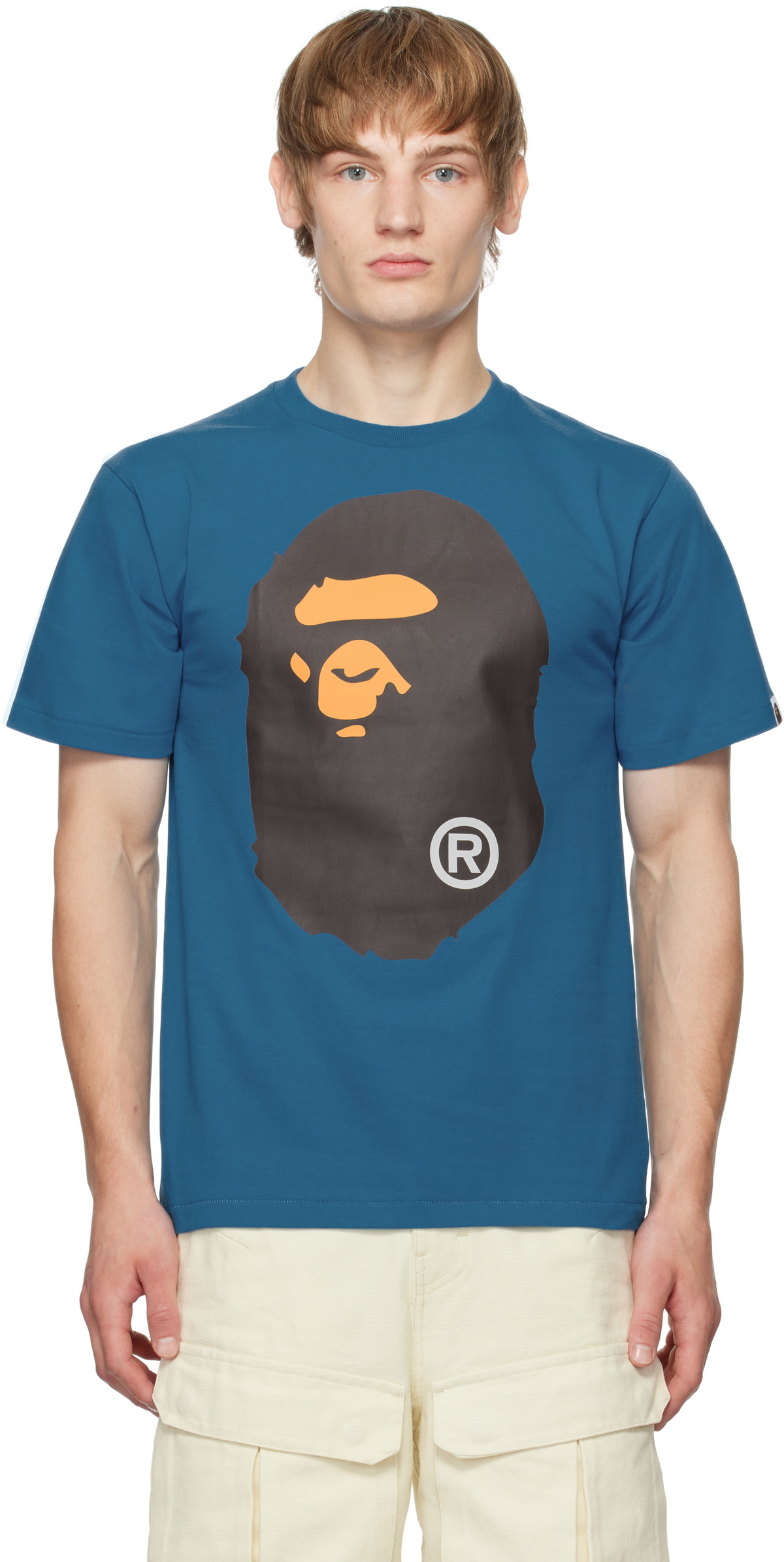 BAPE Blue Big Ape Head T-shirt A Bathing Ape