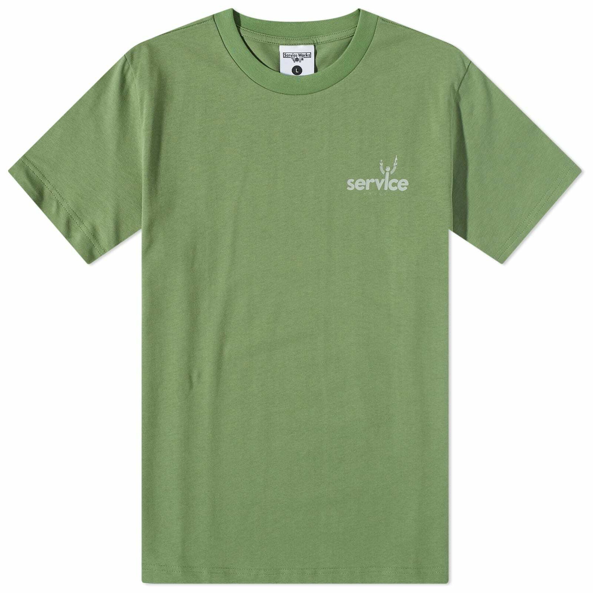 Service Works Men's Sommelier T-Shirt in Olive Service Works