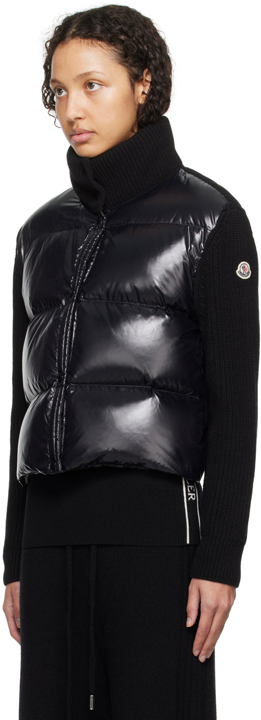Moncler Black Paneled Down Jacket Moncler