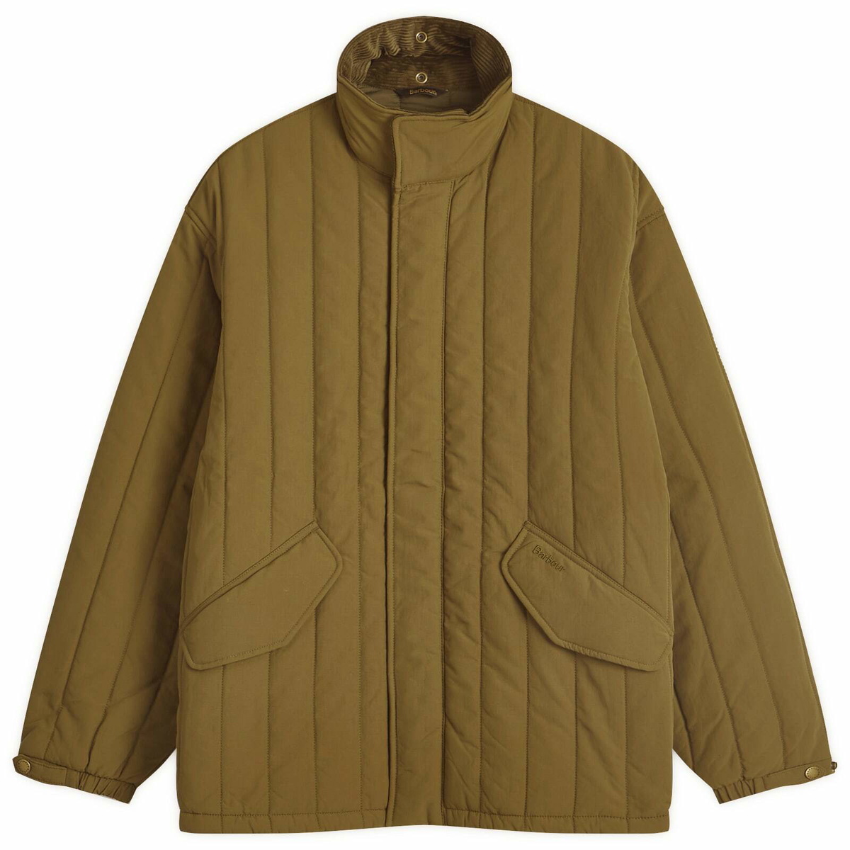 Barbour Men's Heritage + Field Vertical Quilted Jacket in Light Sage ...