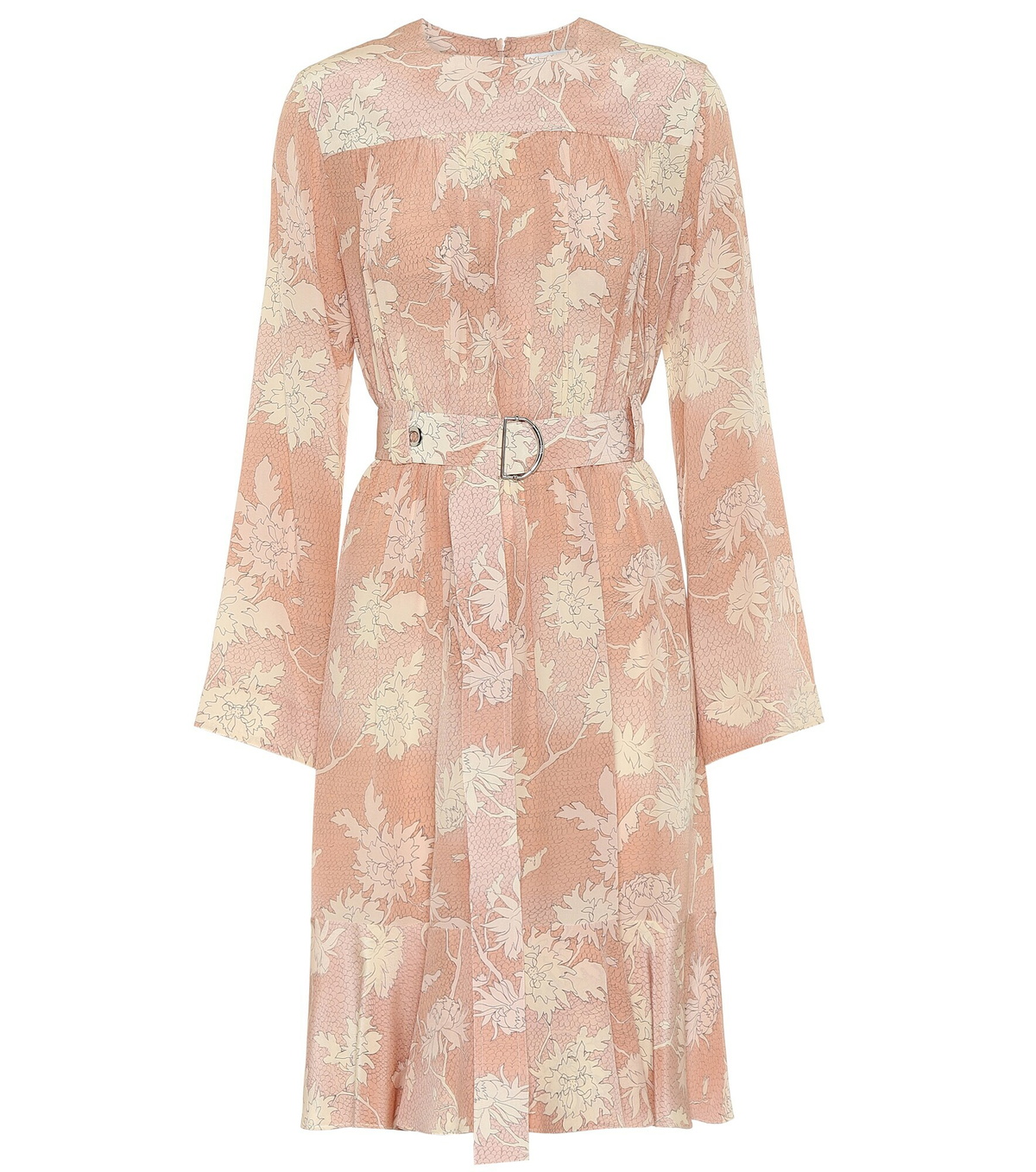 Chloe - Floral silk-satin dress Chloe