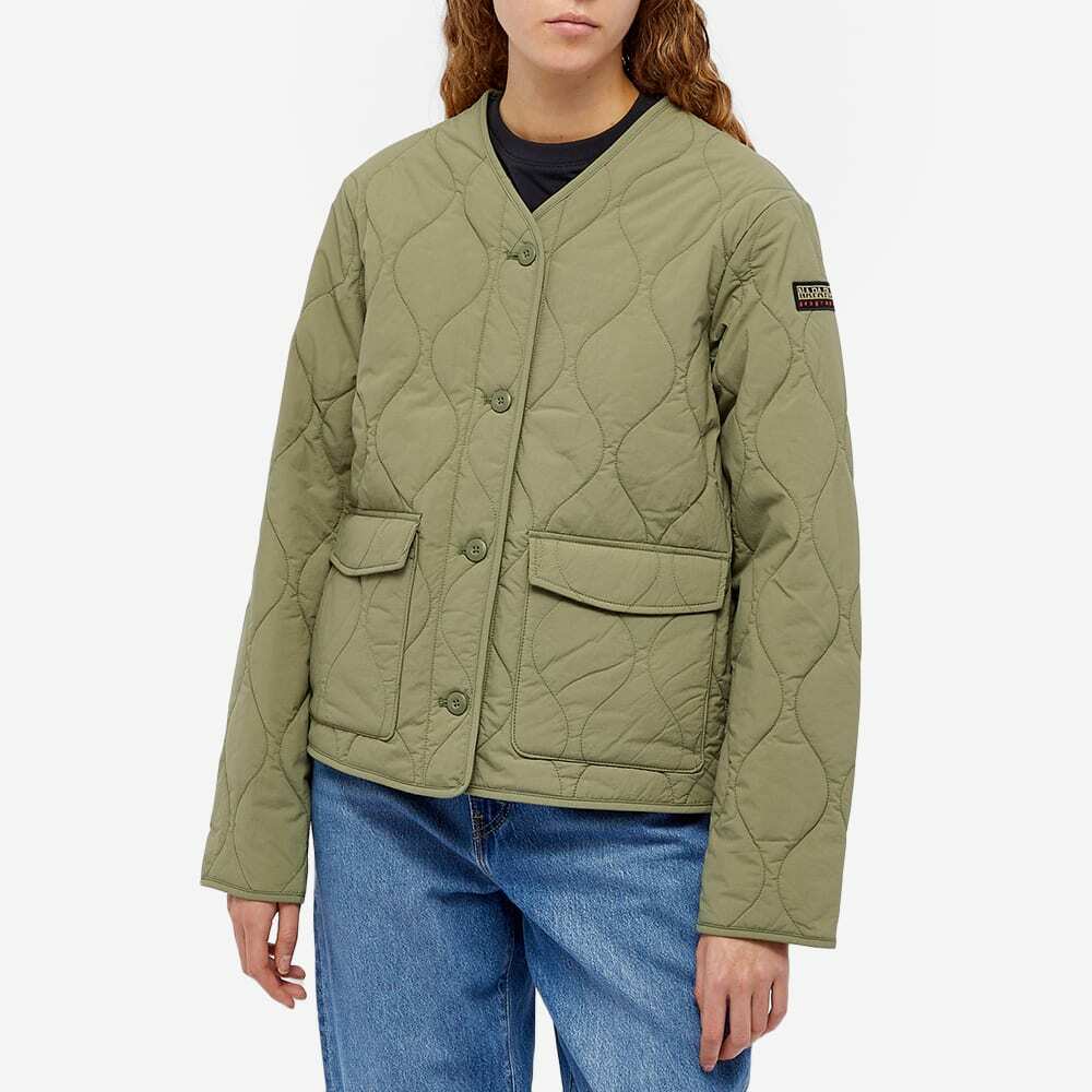 Napapijri Women's Weather Quilted Jacket in Green Napapijri