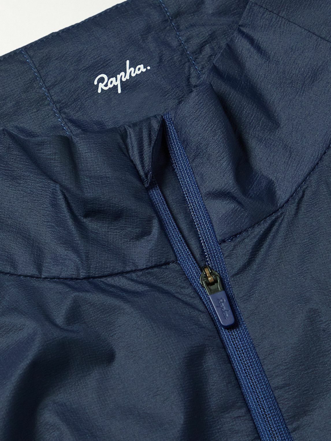 Rapha - Explore Packable Logo-Print Shell Cycling Jacket - Blue Rapha