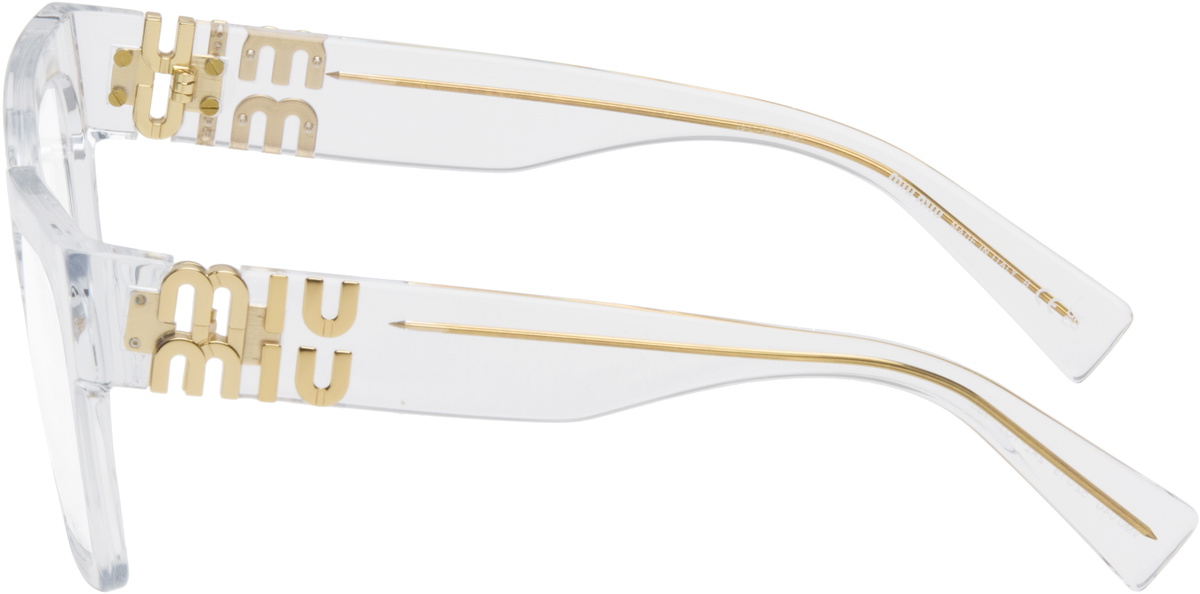 Miu Miu Eyewear Transparent Miu Glimpse Glasses Miu Miu