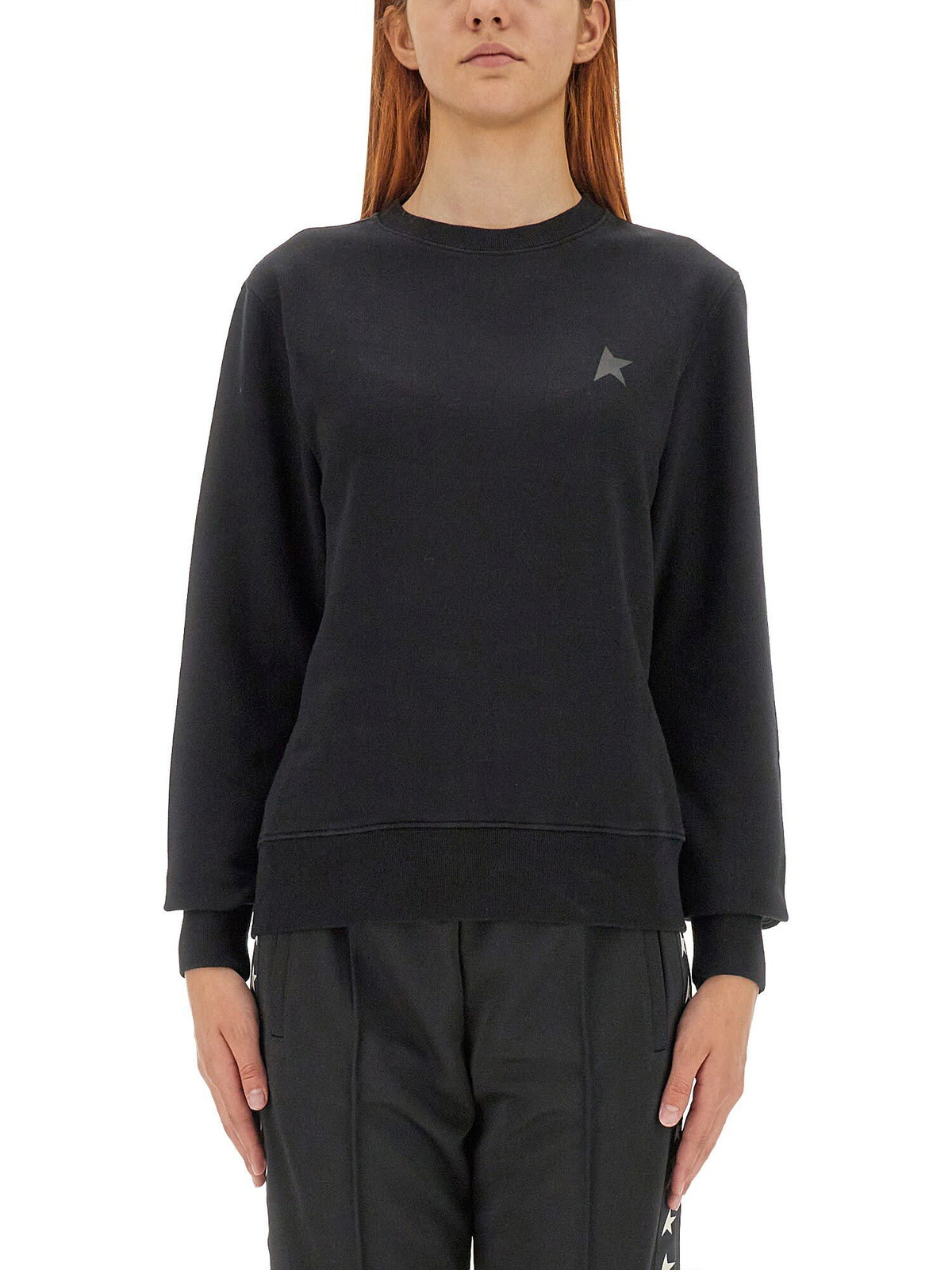 Golden Goose Logo Detail Cotton Sweatshirt Golden Goose Deluxe Brand