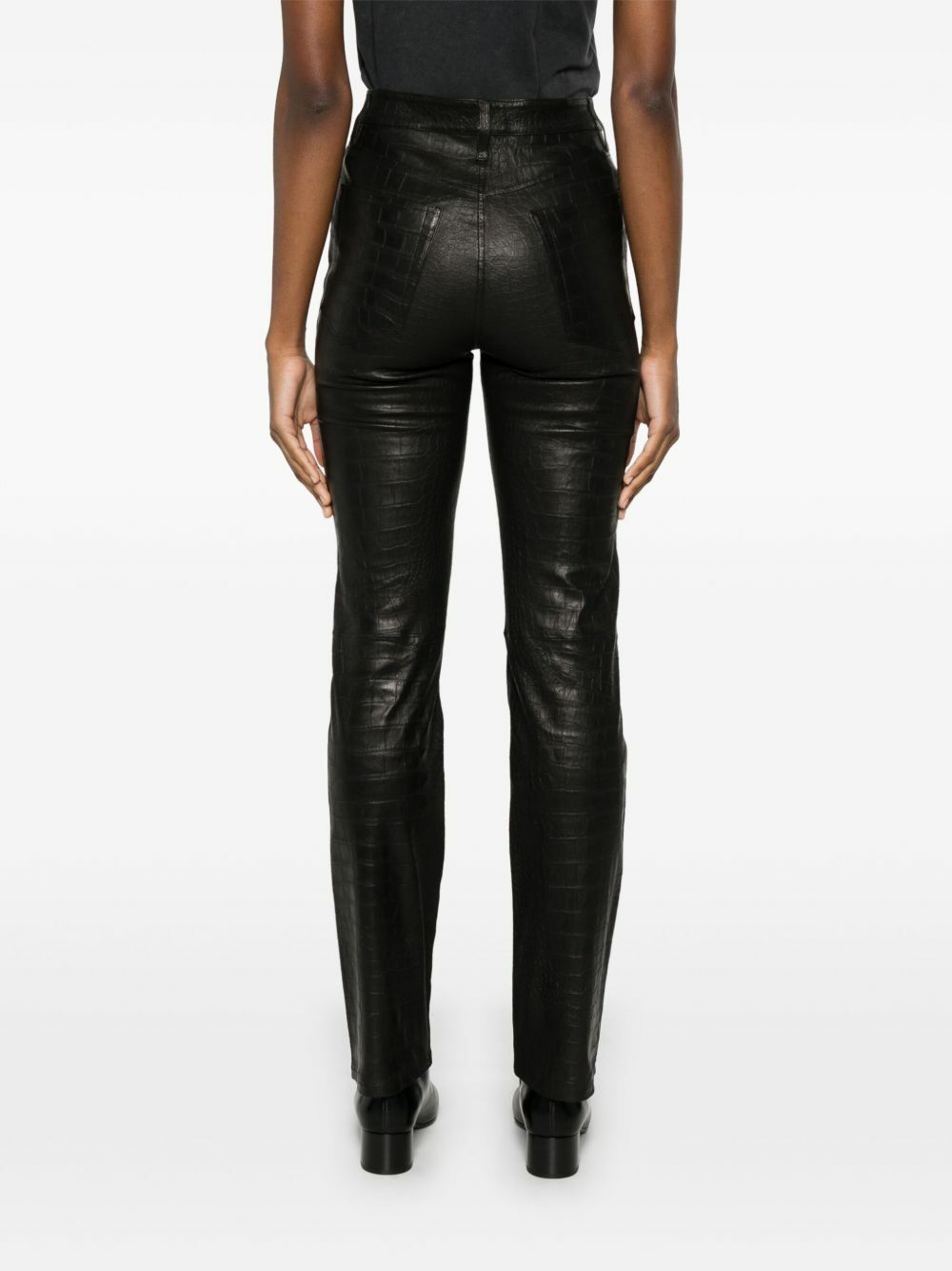 FRAME Skinny Leather Trousers Frame Denim