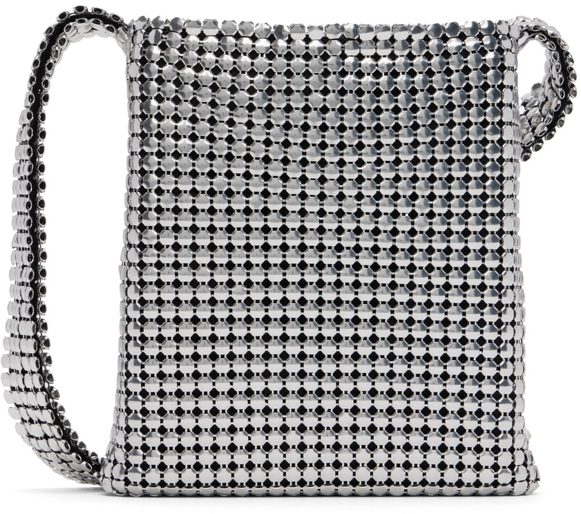 Rabanne Silver Mini Pixel Bag Paco Rabanne