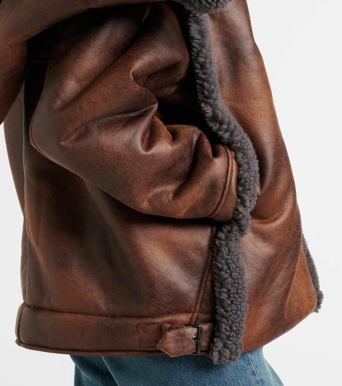 Y/Project Snap Off faux shearling-trimmed jacket Y/Project
