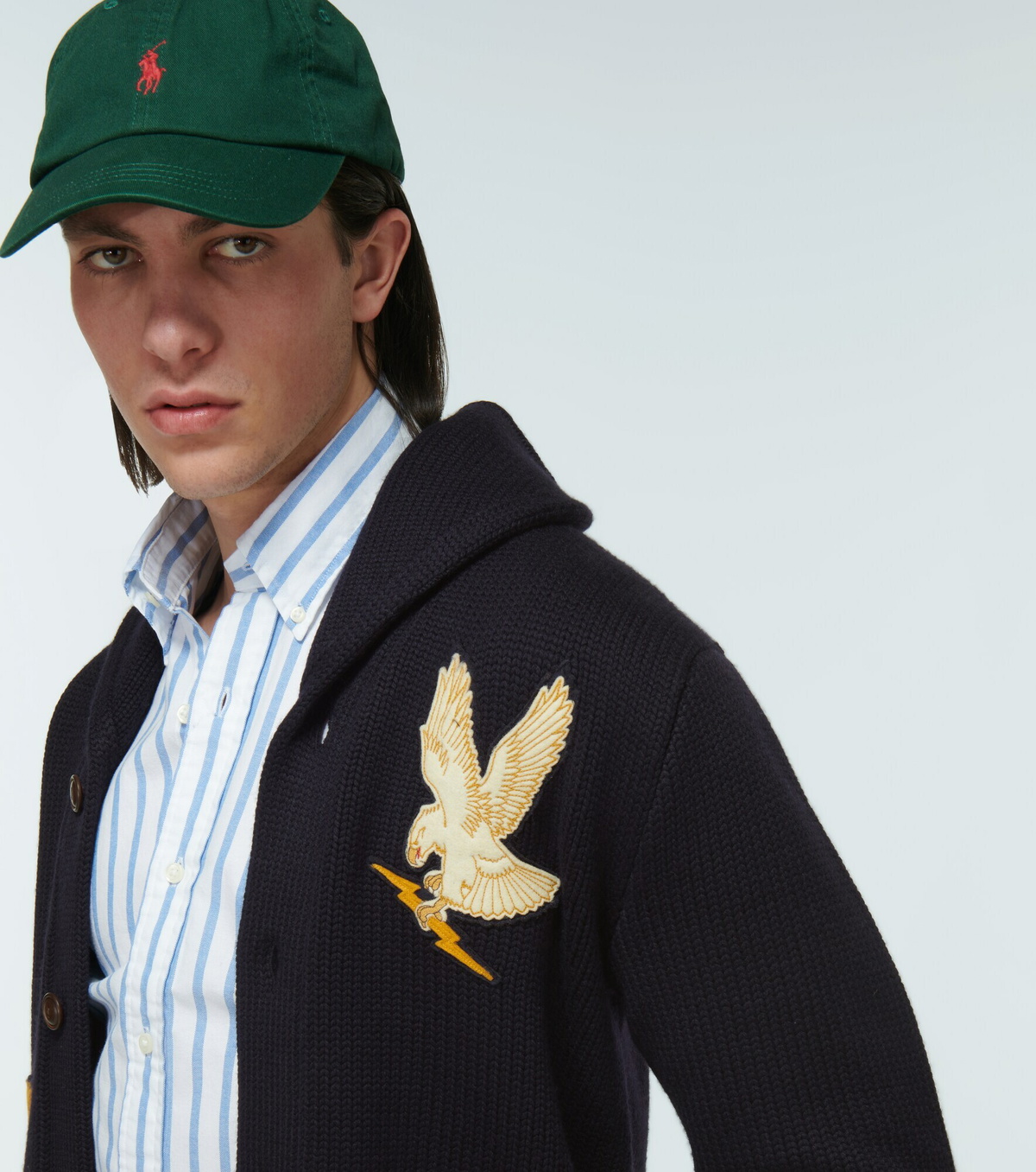 RRL - Patch wool cardigan RRL