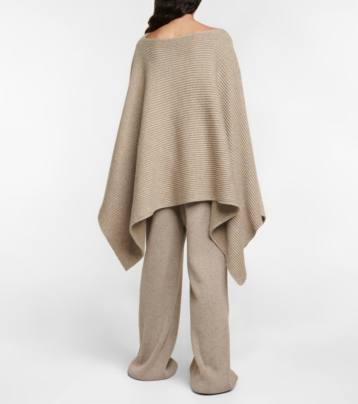 The Row - Romie ribbed-knit cashmere poncho The Row