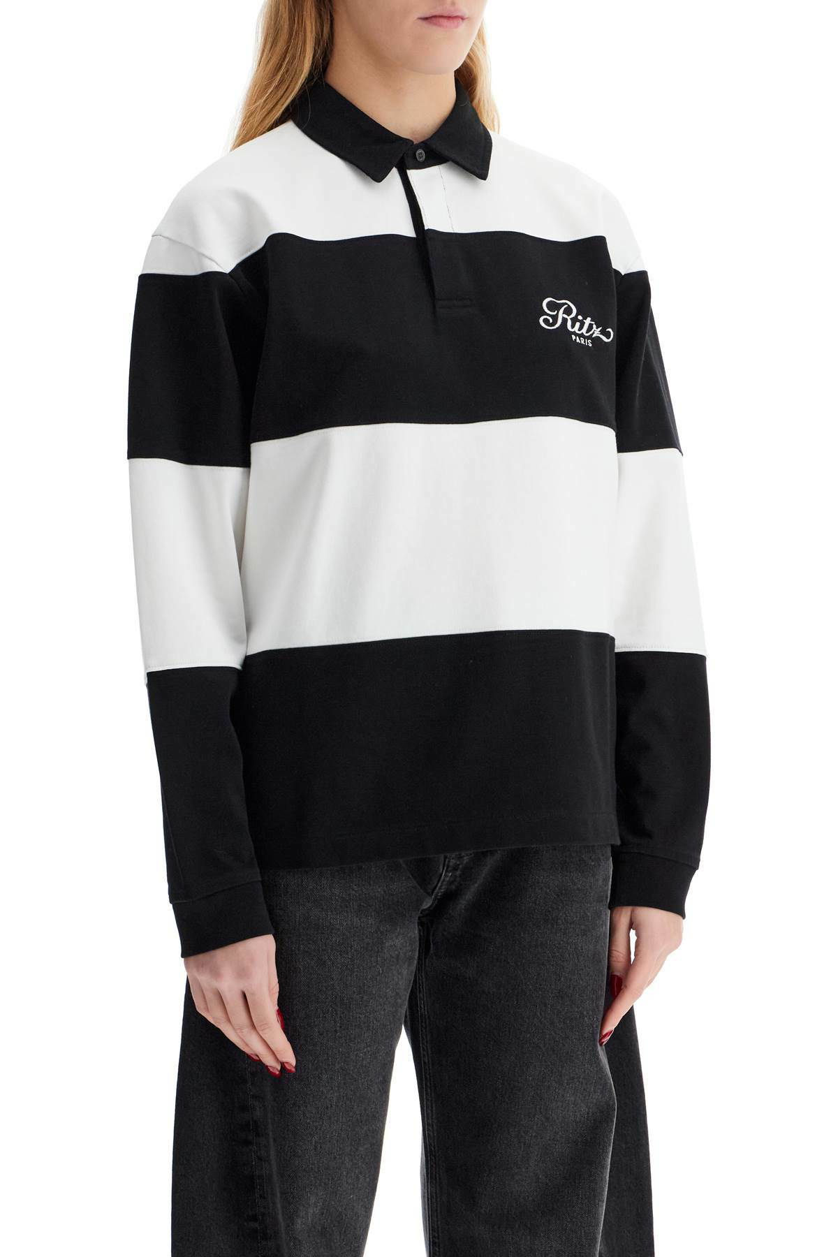 FRAME ritz paris rugby polo frame White Frame Denim