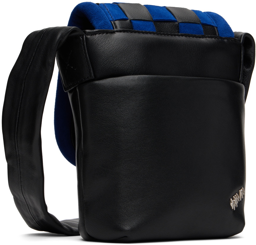 ADER error Black & Blue Woven Messenger Bag ADER error