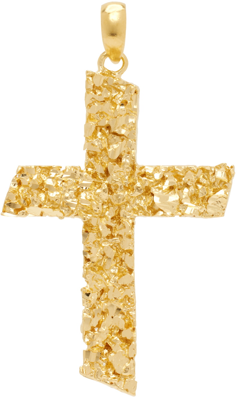 Veneda Carter Gold VC053 Signature Flat Cross Pendant Veneda Carter