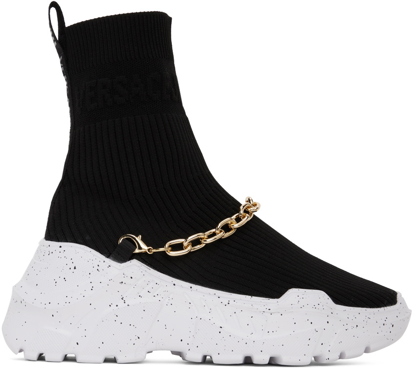 Versace Jeans Couture Black Speedtrack Sneakers Versace
