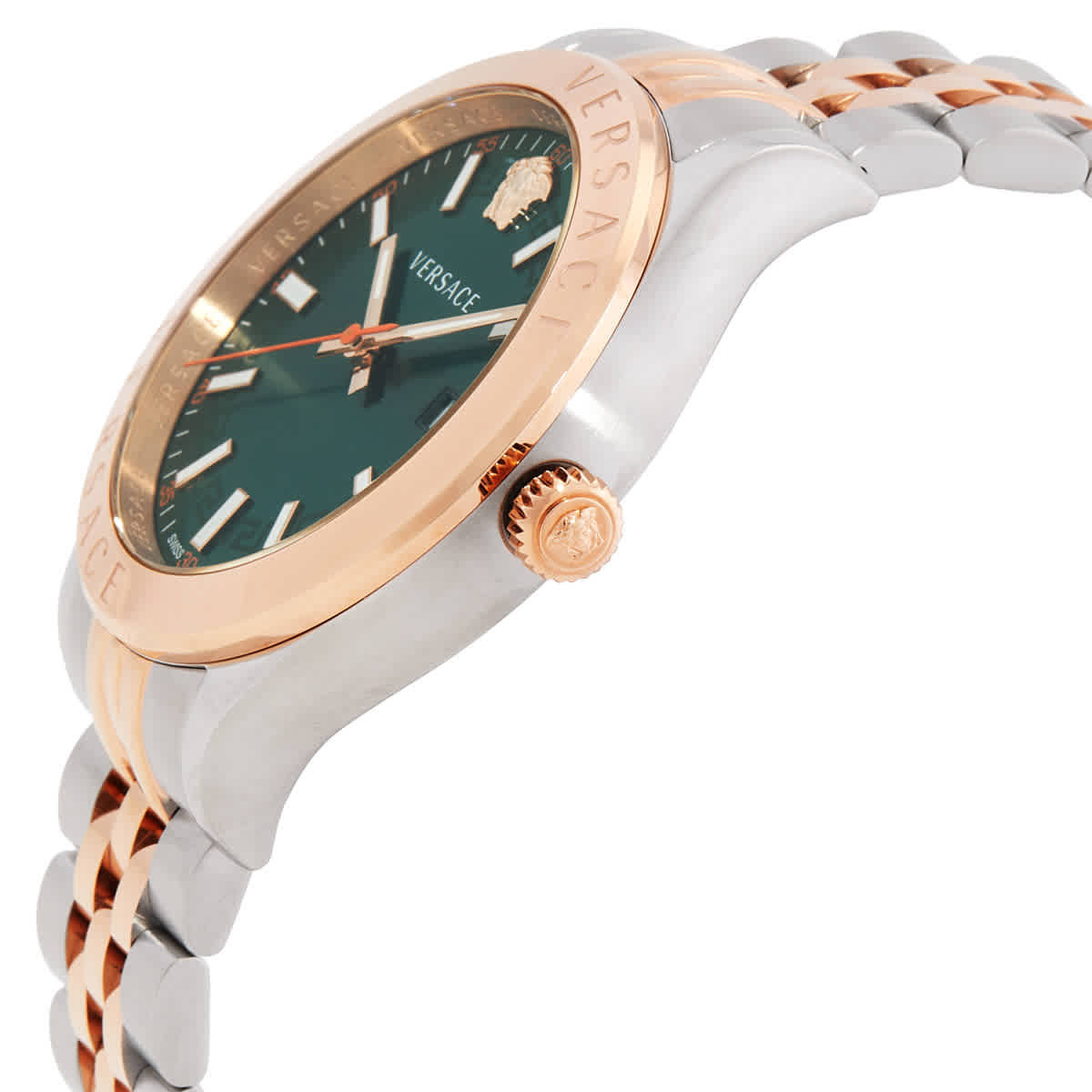 Versace Hellenium Quartz Green Dial Mens Watch VEVK01324 Versace