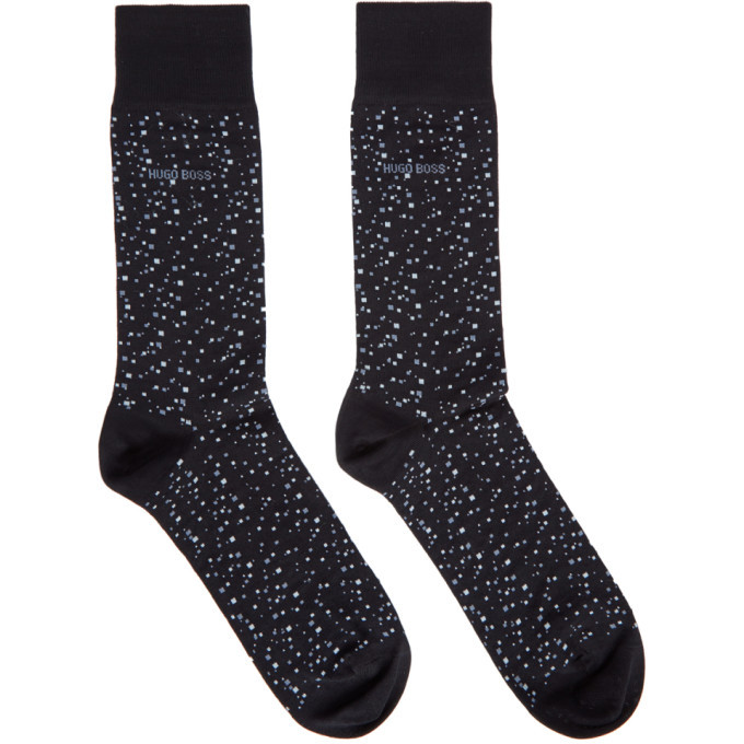 Boss Navy Dot Socks BOSS