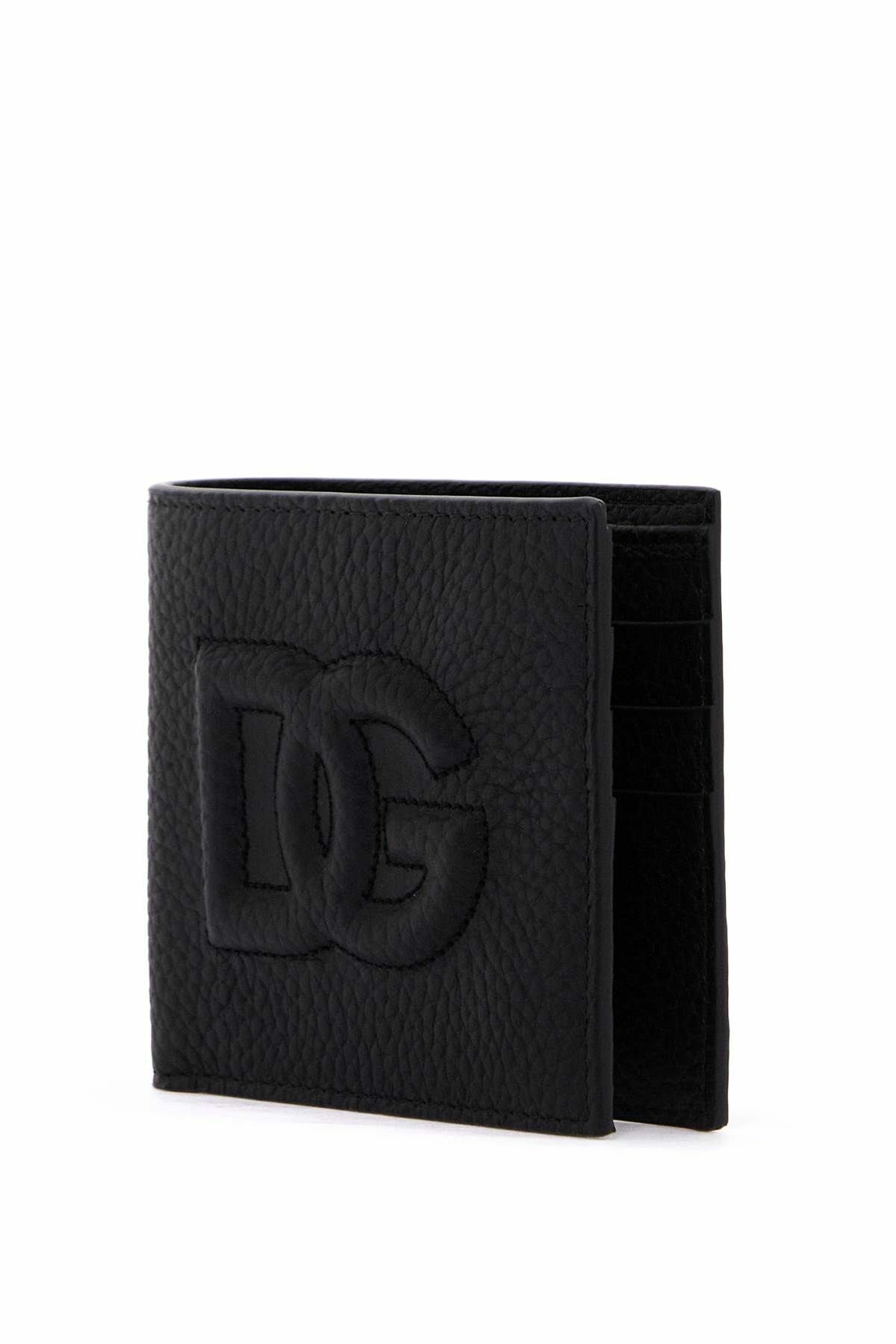 DOLCE & GABBANA dg logo bifold wallet in Black Dolce & Gabbana
