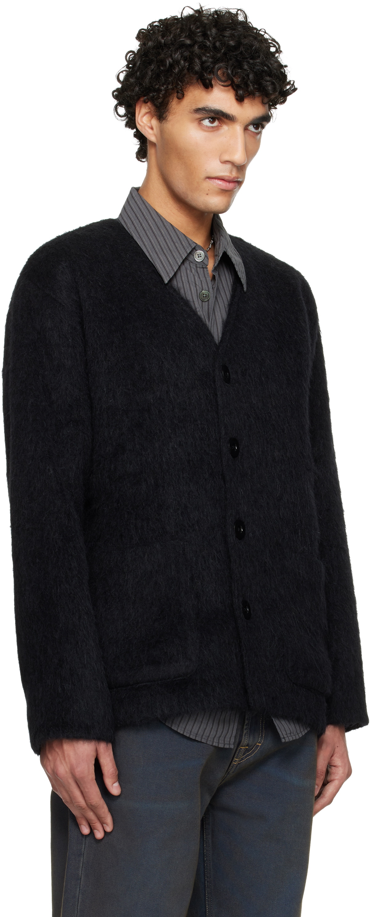 OUR LEGACY Black Wool Cardigan Our Legacy