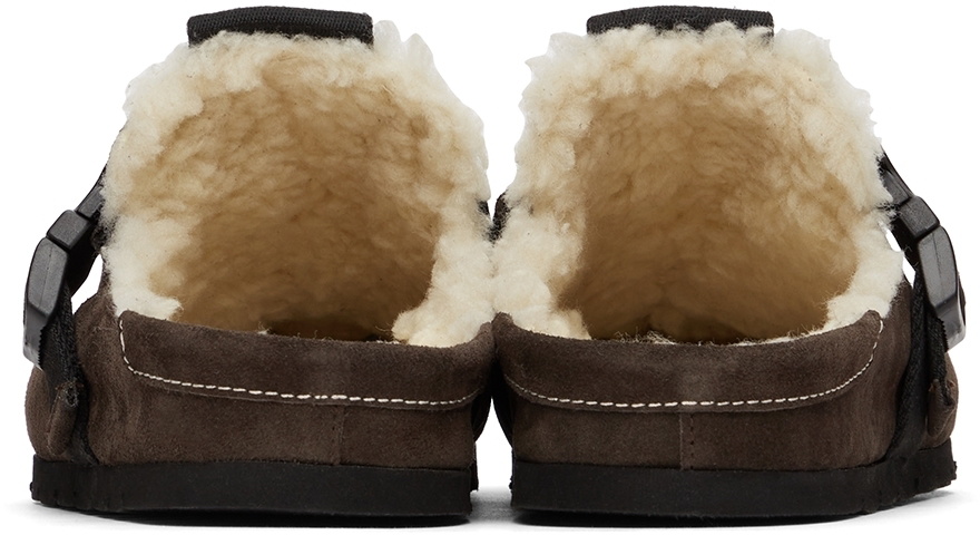 MCQ Brown GR9 Grow-Up Slippers McQ Alexander McQueen