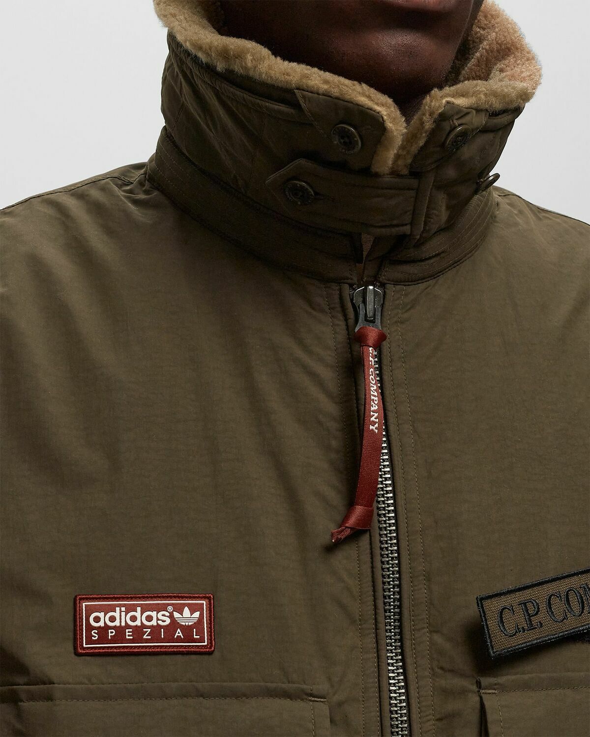 Adidas X CP COMPANY SPZL FLY JKT Brown Mens Bomber Jacket adidas